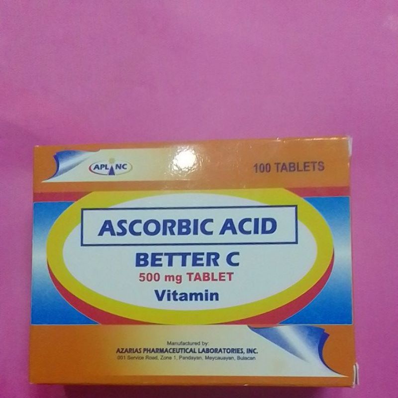 ascorbic acid Vitamin C better c 500 mg | Shopee Philippines