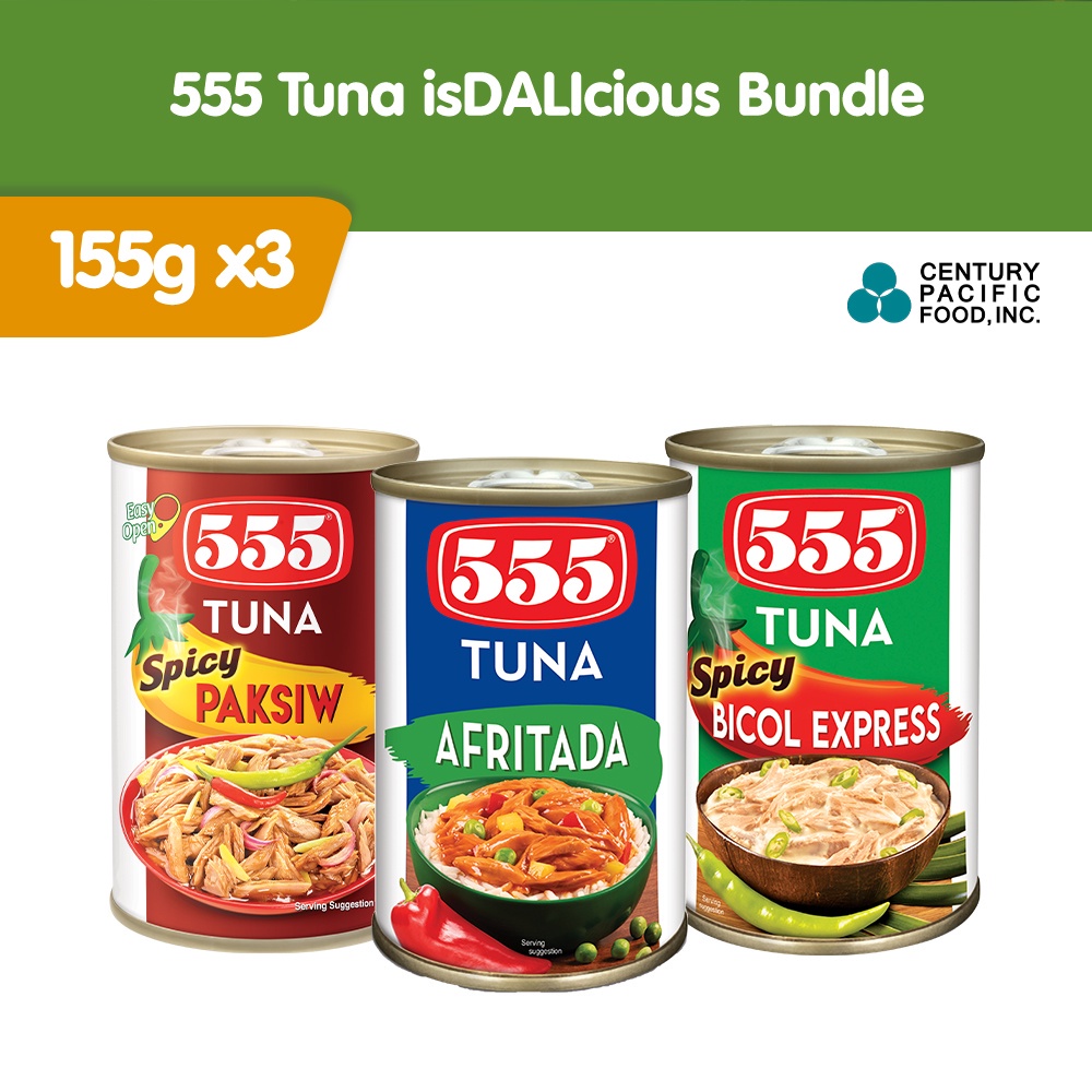 Isdalicious Bundle (555 Tuna Afritada 155g +555 Tuna Bicol Express 155g ...