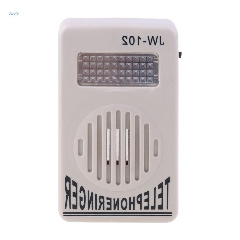 NERV Telephone Ringer Phone Amplifier Ring Speaker Strobe Light Flasher ...