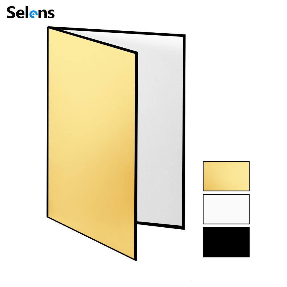 Selens Photography Cardboard Reflector 17x12 Inch 3 in 1 Light ...