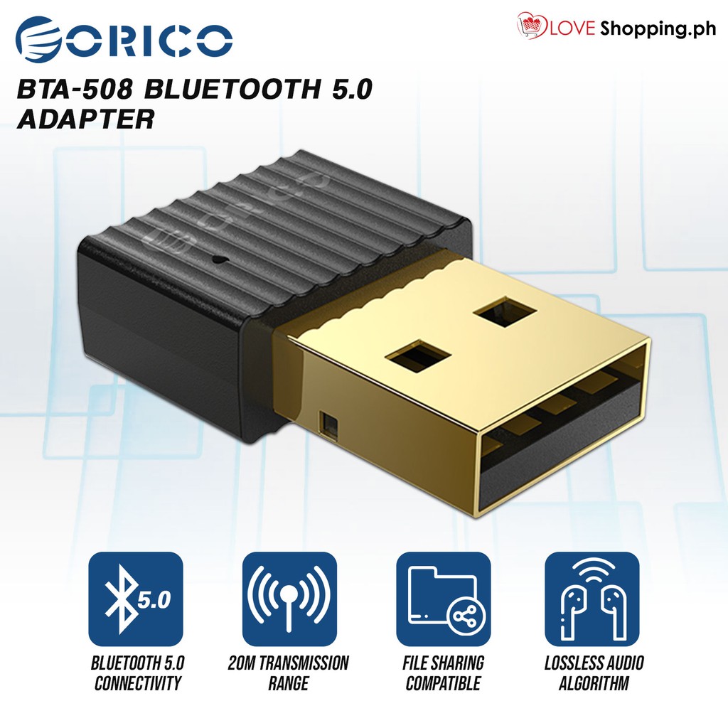 ORICO Mini USB Bluetooth 5.0 Receiver for Computer Bluetooth Nano ...