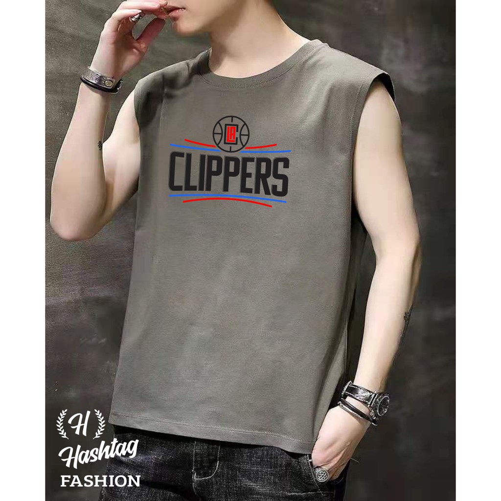 Clippers Printed Tshirt Unisex Sleeveless Top Tee's COD Muscle T shirt ...