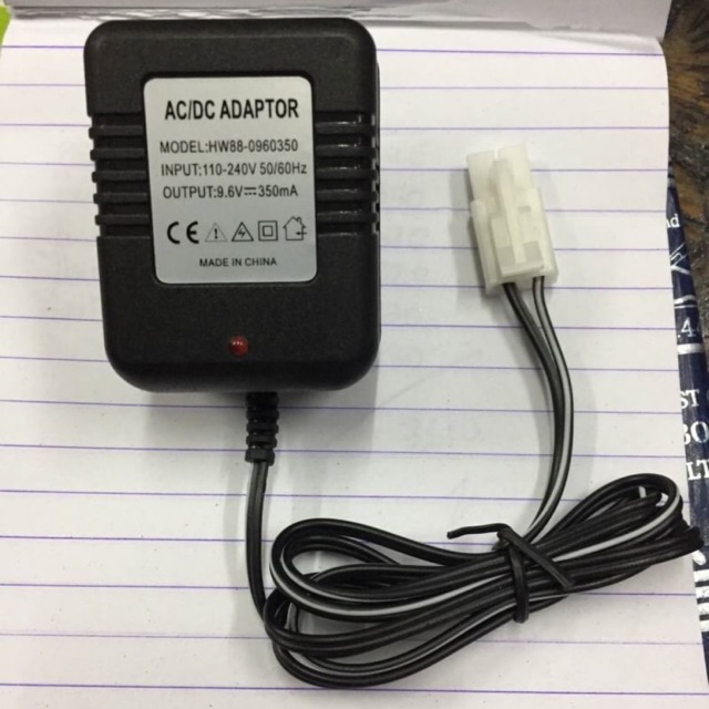 At A Transformer Radio Controlled Car Charger 9.6V Two White Jack Cable ...