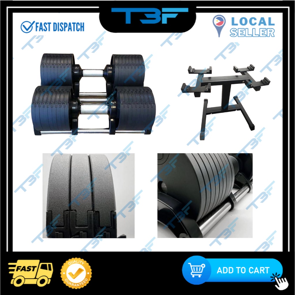 [GymCentral] 1 PIECE Adjustable Dumbbell NUO Flexbell type 32kgs with ...