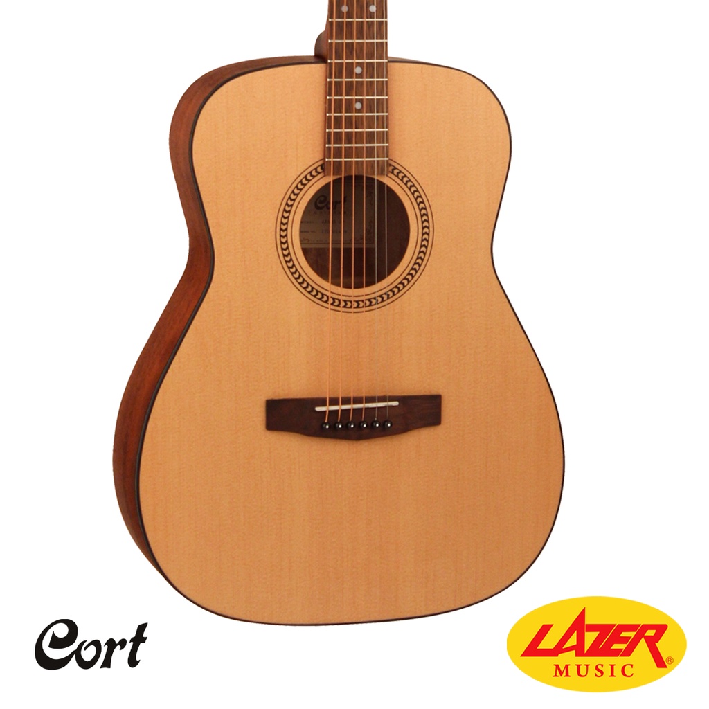 Cort AF505 Short Scale Concert Body Acoustic Guitar with Bag Open Pore ...