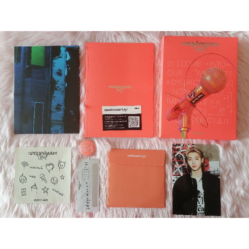 ONHAND UNSEALED OFFICIAL ENHYPEN MANIFESTO DAY ONE REGULAR, ENGENE ...