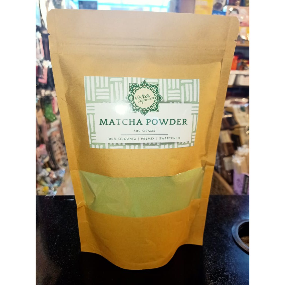 MATCHA POWDER LATTE FOR BEVERAGE SWEETENED PREMIX KETO ORGANIC 500 ...