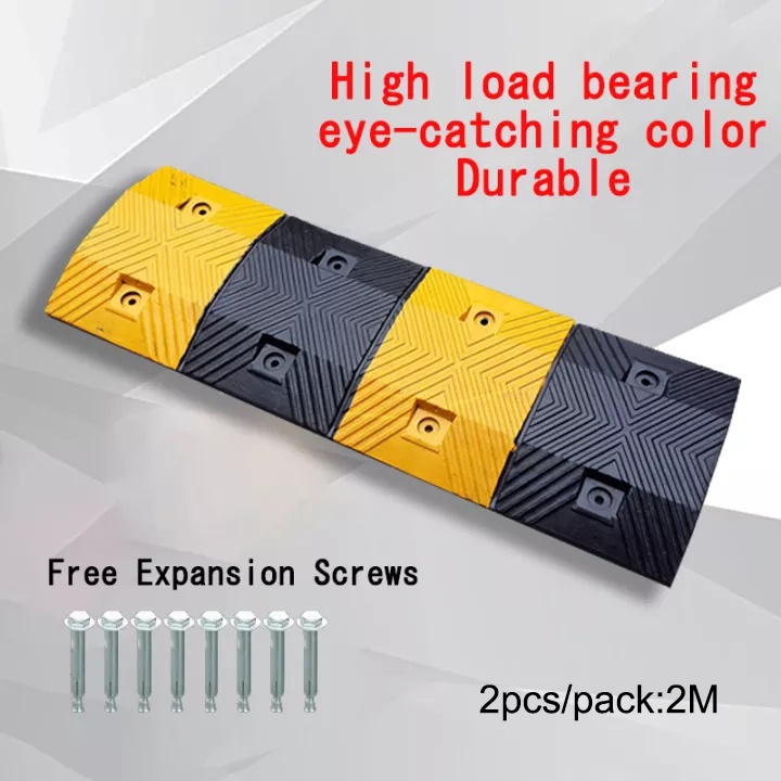 Rubber Humps Speed Bump Speed Hump (Size:100*35*5CM) 1 pc | Shopee ...