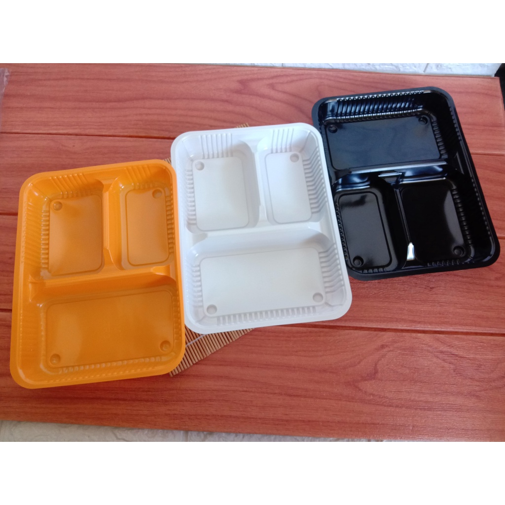 Bento Tray 3 Bento Tray 3 Compartments Mika Bento Box/ 25Pcs Lunch Box ...