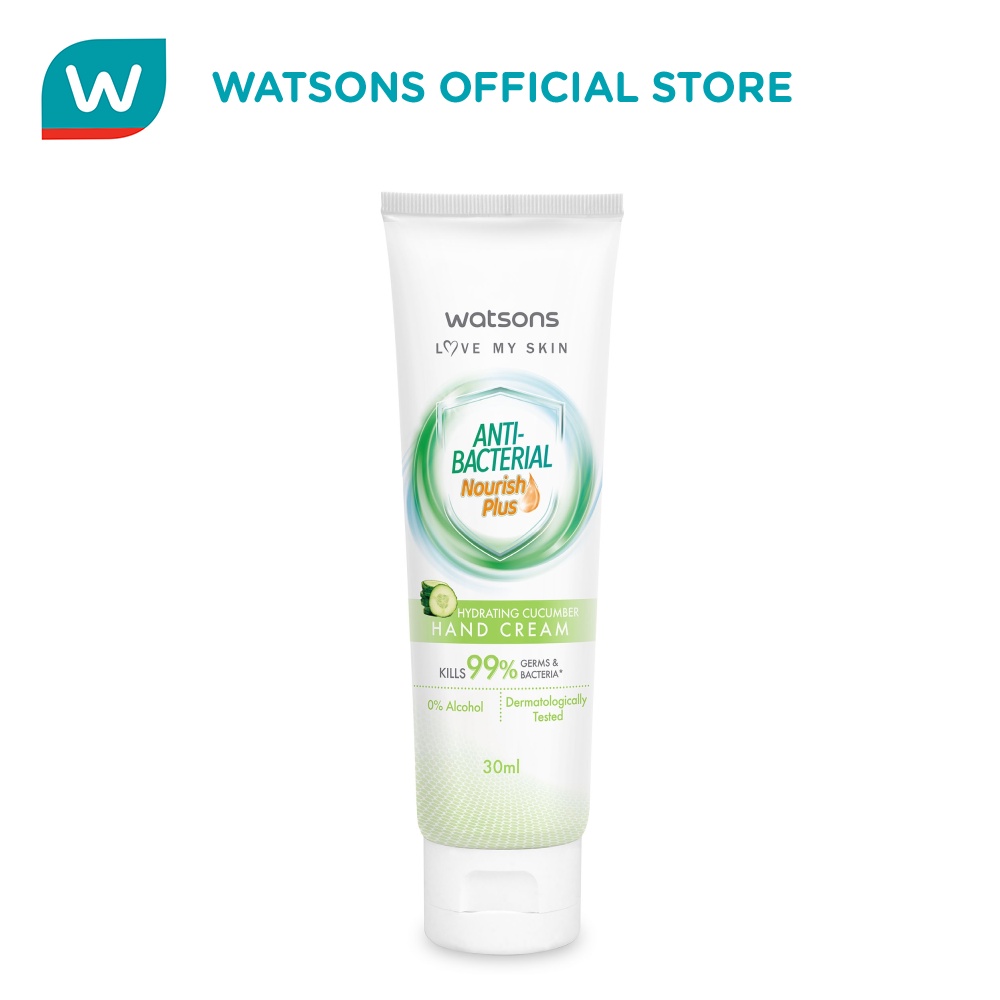 WATSONS Antibacterial Hydrating Cucumber Hand Cream 30ml | Shopee ...