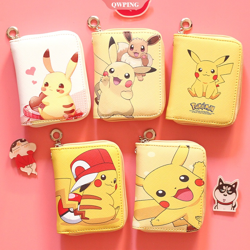 Pokemon Anime Cartoon Bag Pikachu Kids Wallet Cartoon Anime Peripheral ...