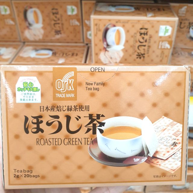 Roasted Green Tea OSK Brand 20 Pcs. (OSK New Family Pack Tea) | Shopee ...