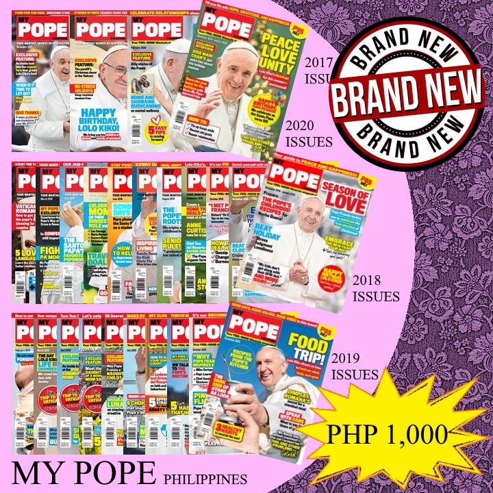 My Pope Magazine Collection 2017, 2018, 2019 and 2020 (Whole Set ...