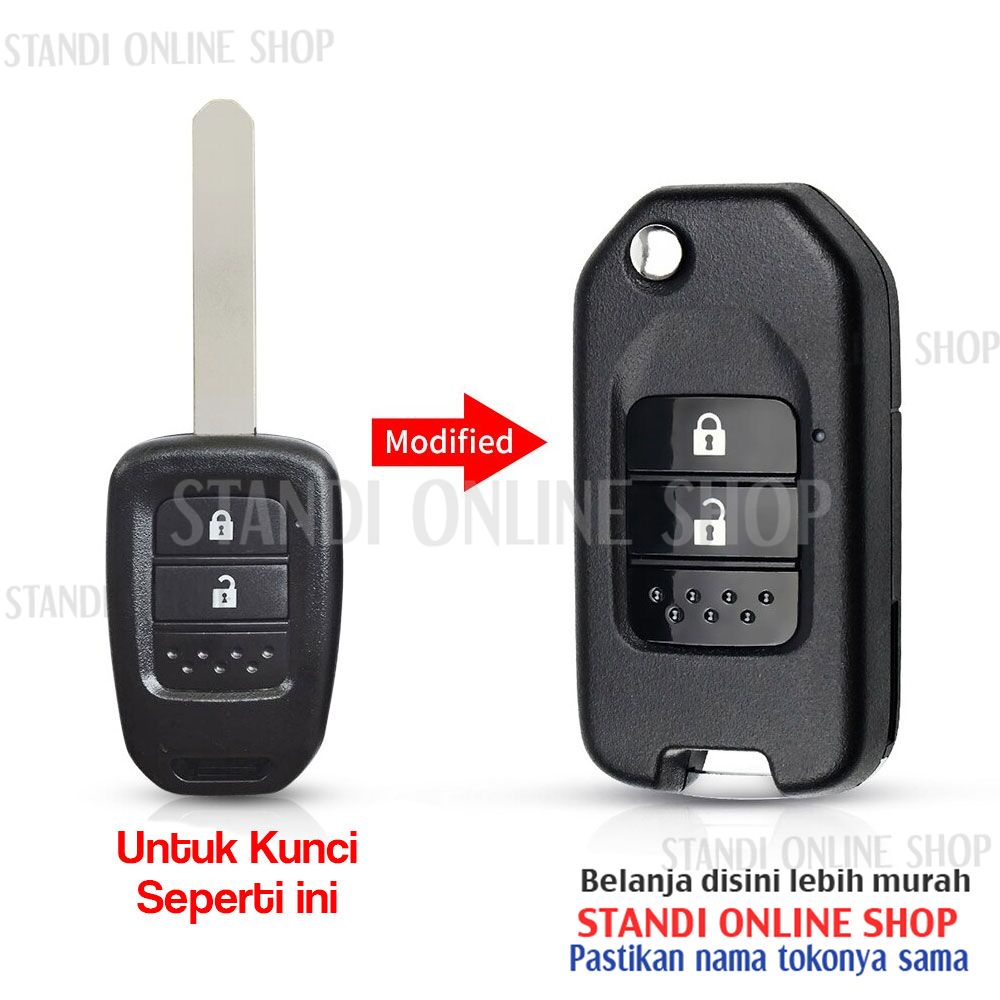 Folding Key Flip Key Honda New Brio Key Length 47mm | Shopee Philippines