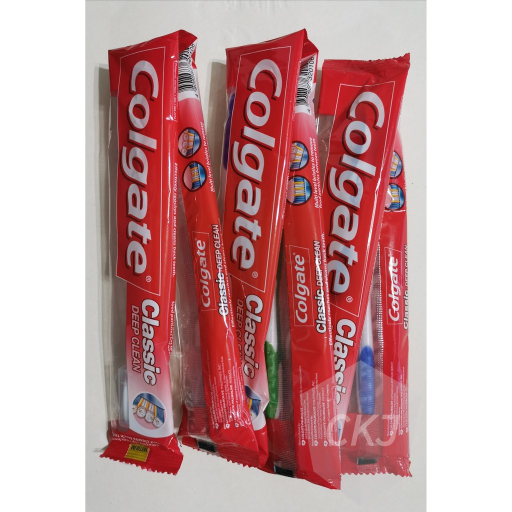 Colgate Classic Clean Toothbrush Flow Wrap (Medium) | Shopee Philippines