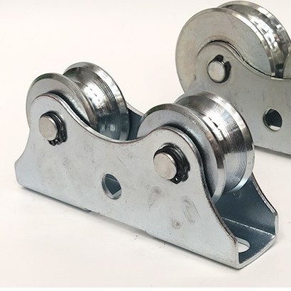 2 in 1 V U groove sliding gate track roller Sliding gate double roller ...