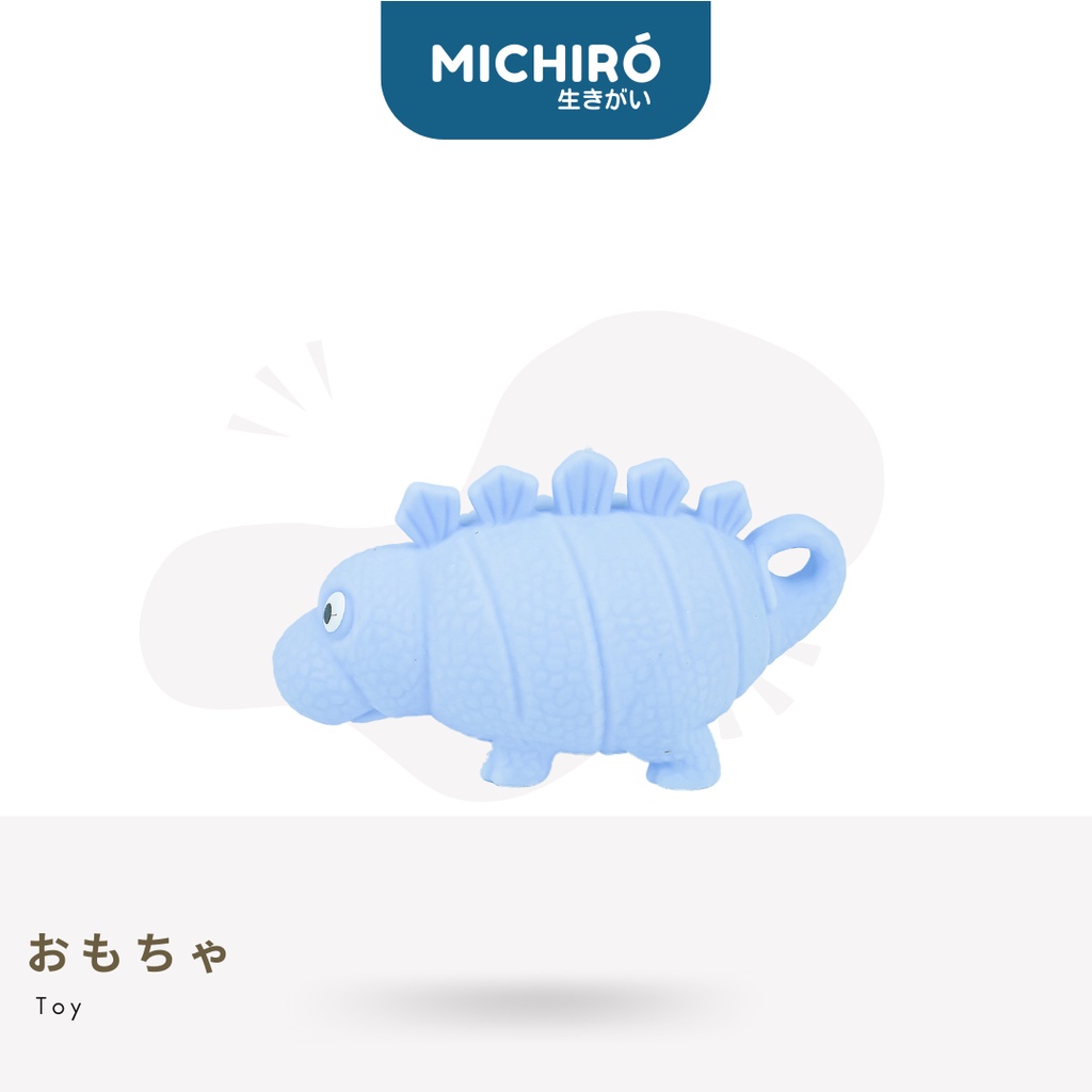 Michiro Dinosaur Shape LED Squishy Toy Decompression Ball | Shopee ...
