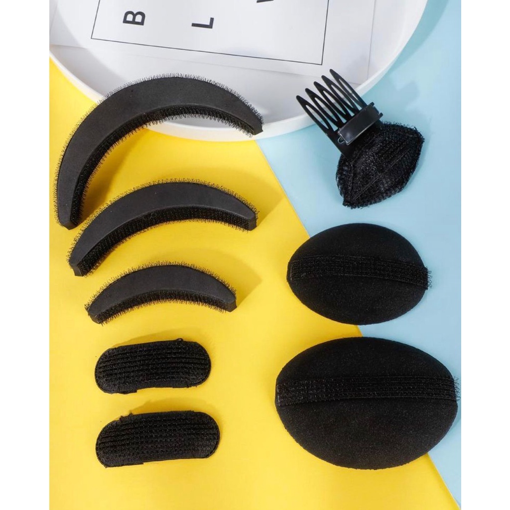 Korean Style Fluffy Hair pads Hair Accesssories Tools | Shopee Philippines