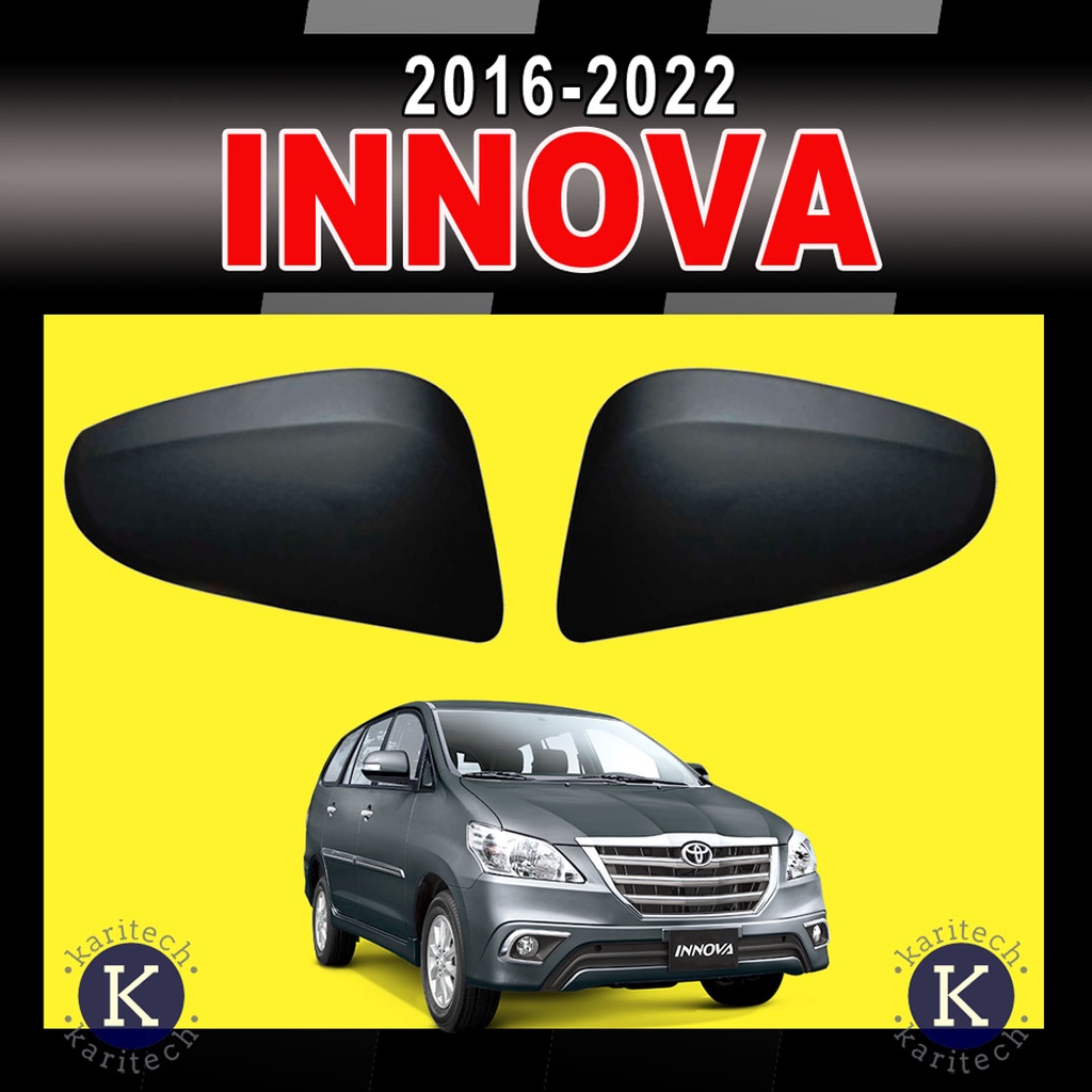 Black Side Mirror Cover for Toyota INNOVA 2016 2017 2018 2019 2020 2021 ...