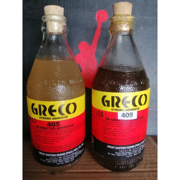 Greco 405 CR Grafted Adhesivel. or 409 rough rubber adhesive for reglue ...