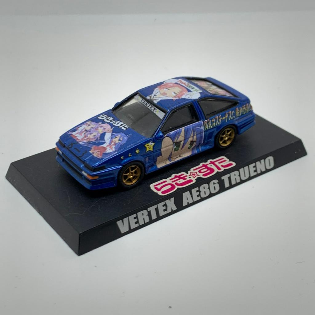 Aoshima Italsha Vertex AE86 Trueno 1/64 Rubber Wheels Model From Japan ...