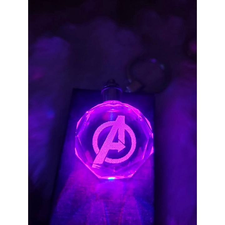 LED Crystal Keychain BINI BTS Tinytan Blackpink SB19 AOT Avengers Panda ...