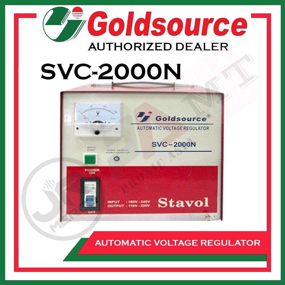 Goldsource SVC-2000N Automatic Voltage Regulator 2000 watts AVR w/ Time Delay | Shopee Philippines