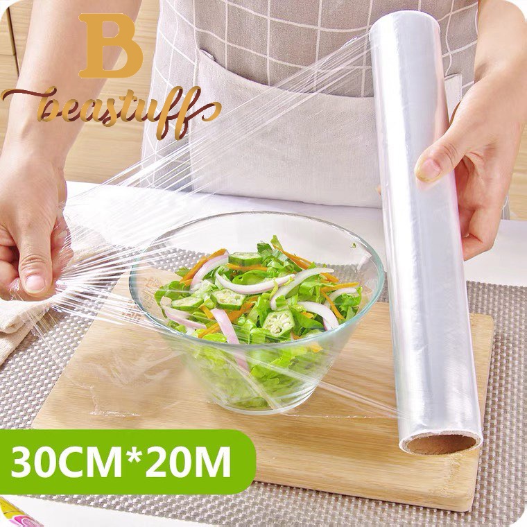 Plastic Food Wrap (30cm x 20 meters) Food Grade Cling Wrap Food ...