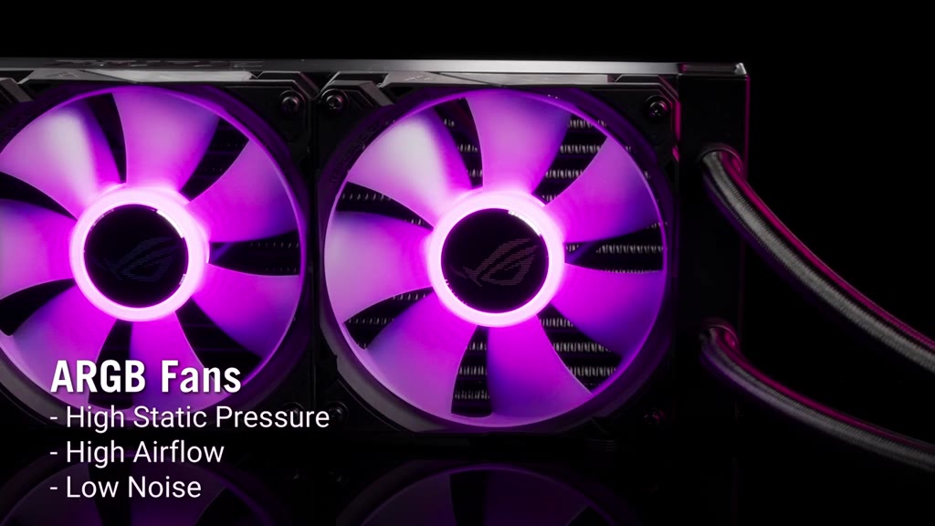 Asus ROG RYUO III 360 ARGB Black/White AIO Liquid CPU Cooler w/ Asetek ...