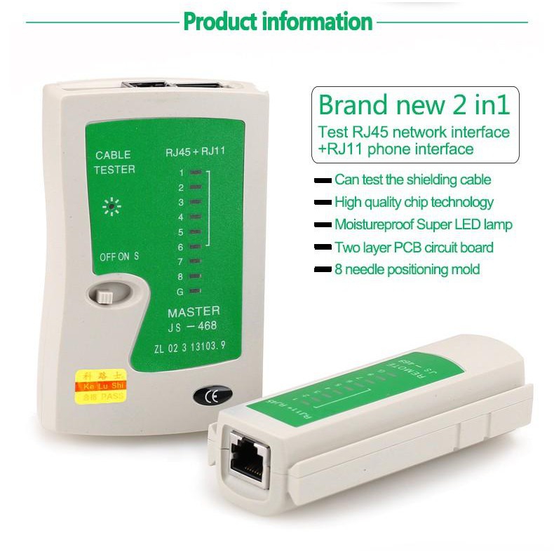 Cable Tester for Lan Phone RJ45 RJ11 RJ12 Cat5 Cat6 UTP | Shopee ...