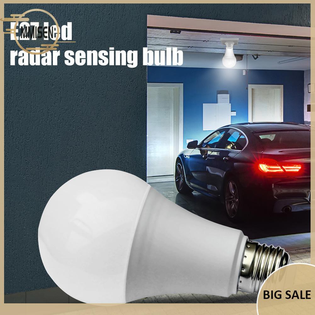 5/7/9/12W E27 LED Radar Light SMD5730 PIR Motion Sensor Bulb White ...