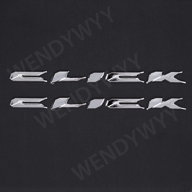 1 Pair 3D Honda Click Emboss Letter Hard Emblem Badge Decal Tank Wheel ...