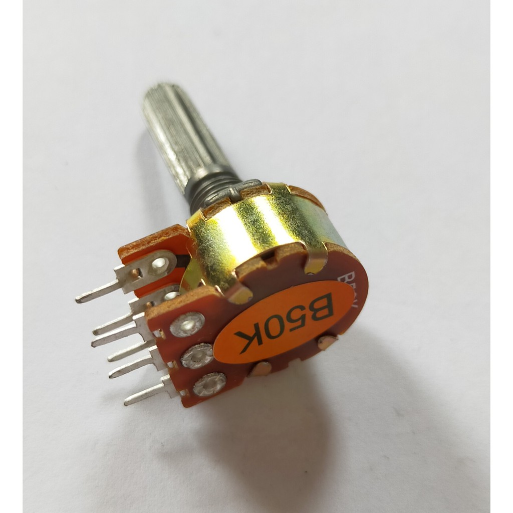 5pcs 6 Pins 50K Potentiometer Volume Control Stereo Potentiometer ...
