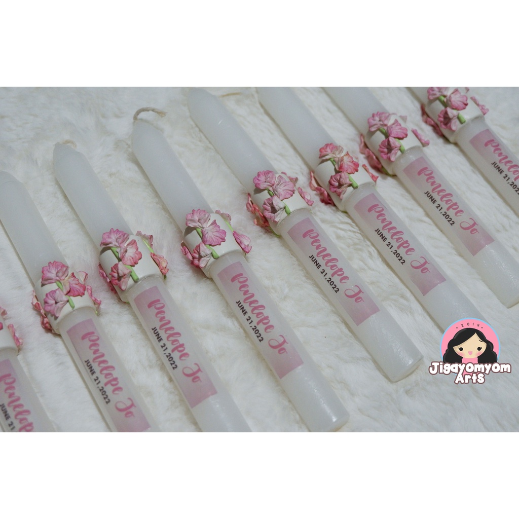 Customized Candles for Baptism, Debut, Wedding, etc | Shopee Philippines