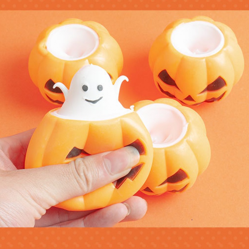 Hot Selling Halloween Toys Funny Pumpkin Squeeze Ball squishy toys ...