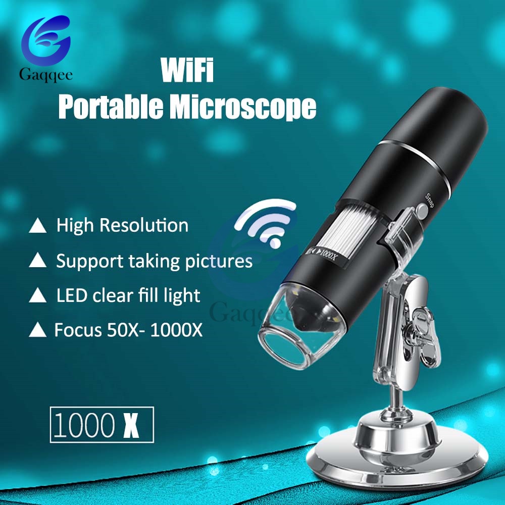 1000X Wifi Digital Microscope Portable Handheld 8 LED Magnifier ...