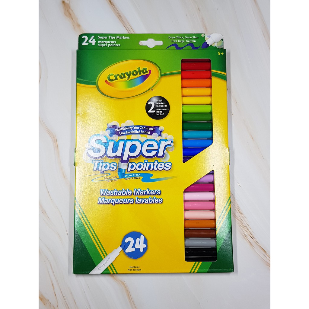 Crayola Supertips Markers 24 ct. | Shopee Philippines
