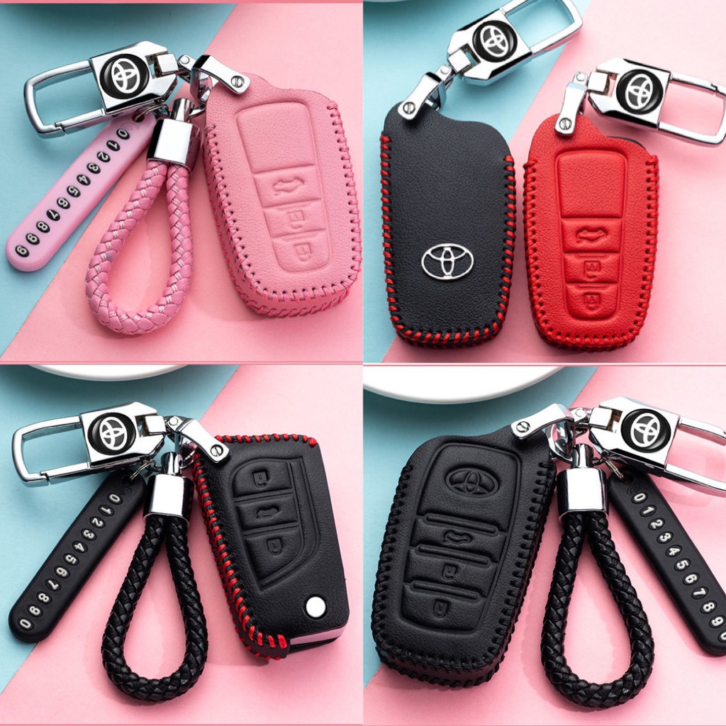 Toyota corolla cross 2020 Camry 2020 remote key case, genuine leather ...