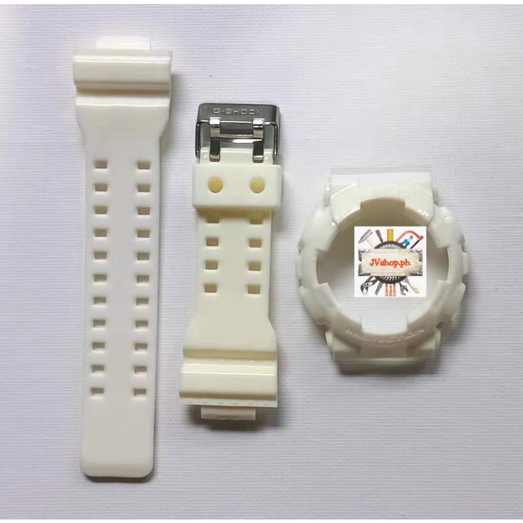 G-SHOCK GA100 GA110 BEZEL AND STRAP WATCH REPLACEMENT WHITE COLOR | Shopee Philippines