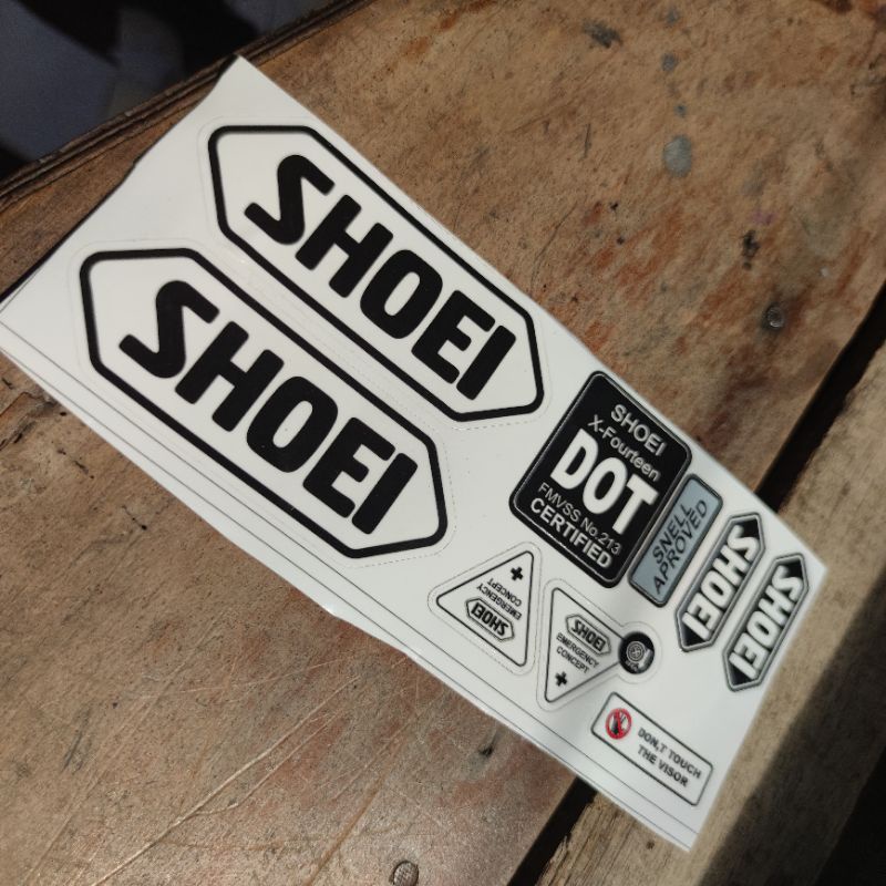 Complete set of shoei helmet stickers | Shopee Philippines