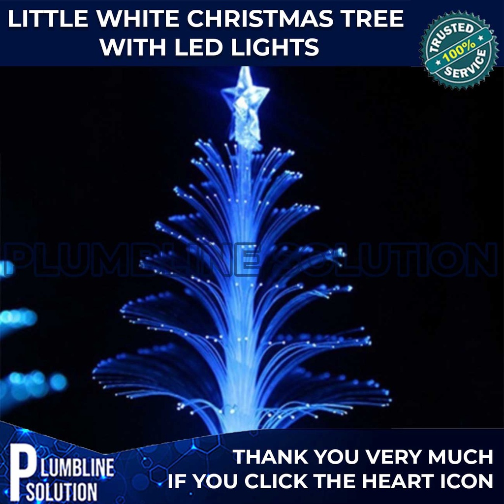 Little White Christmas Tree With LED Lights Mini Christmas Tree for ...