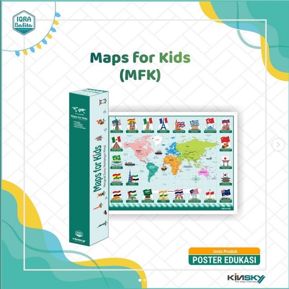Poster MAPS FOR KIDS Map Of INDONESIA World Map FOR KIDS | Shopee ...