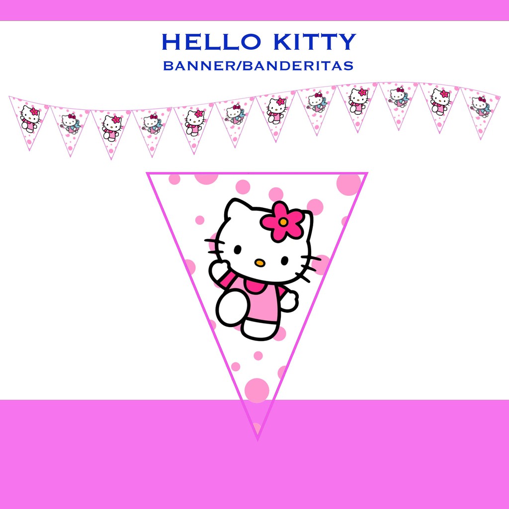 HELLO KITTY Banner/Bunting | Shopee Philippines