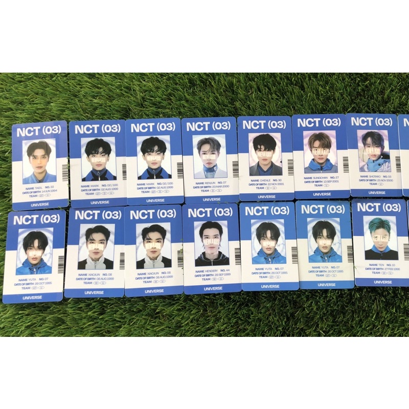 Id card universe nct photocard pc Mark Yuta taeil renjun chenle ...