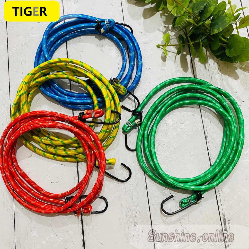 1 pack of 3pcs 1.5m elastic rope hook bicycle rope tethered luggage ...