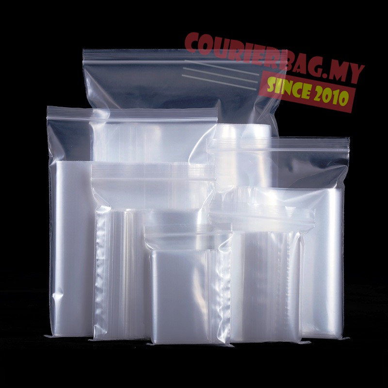 Z2+ 10cm×20cm 100pcs Transparent Zipper Zip Lock Resealable Clear ...