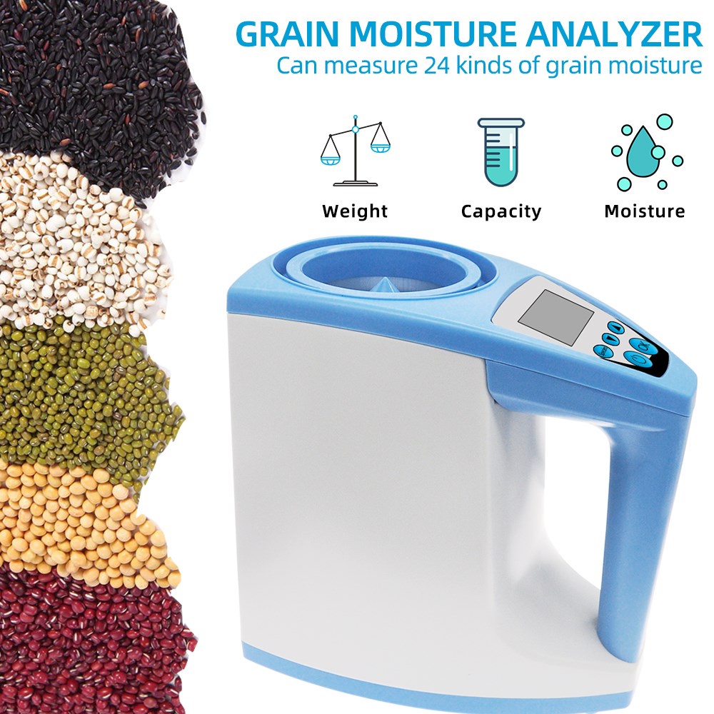 LDS-1G Grain Moisture Meter Automatic Digital Corn Rice Humidity Tester ...