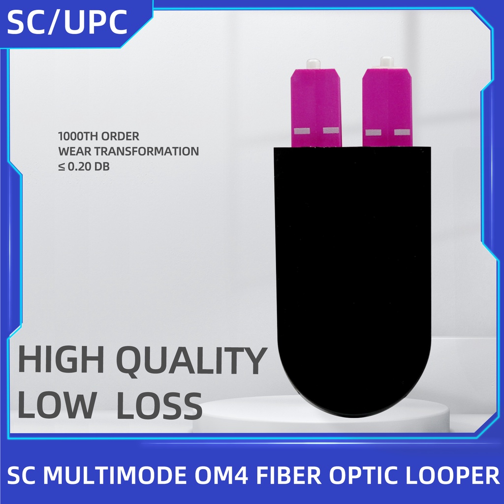 SC/UPC OM4 Fiber Optic Circuitors Connector Fiber Optic Loopback Adapter | Shopee Philippines