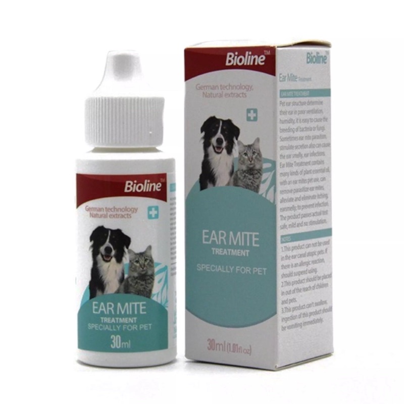 BIOLINE EARMITE FOR DOGS AND CATS 30mL for Pets | Shopee Philippines