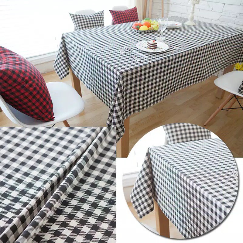 Tablecloth Beautiful Aesthetic Checkered Tablecloth Size 100x50cm ...